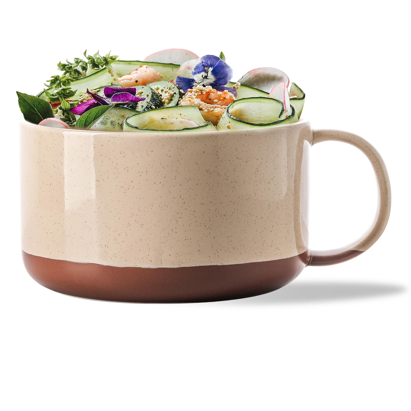 Amazon.com | Chubacoo 38 OZ Oversized Soup Bowl : Ceramic Soup Mug with ...