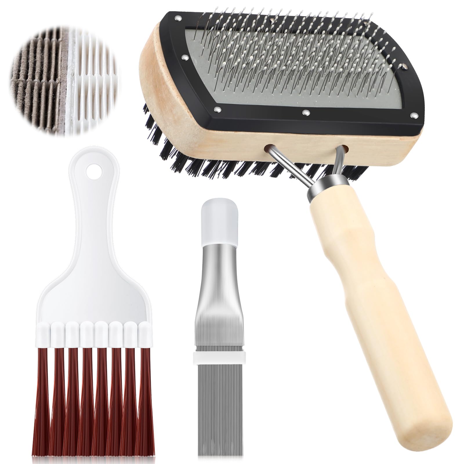 Amazon.com: Boao 3 Pieces Air Conditioner Condenser Fin Cleaning Brush ...