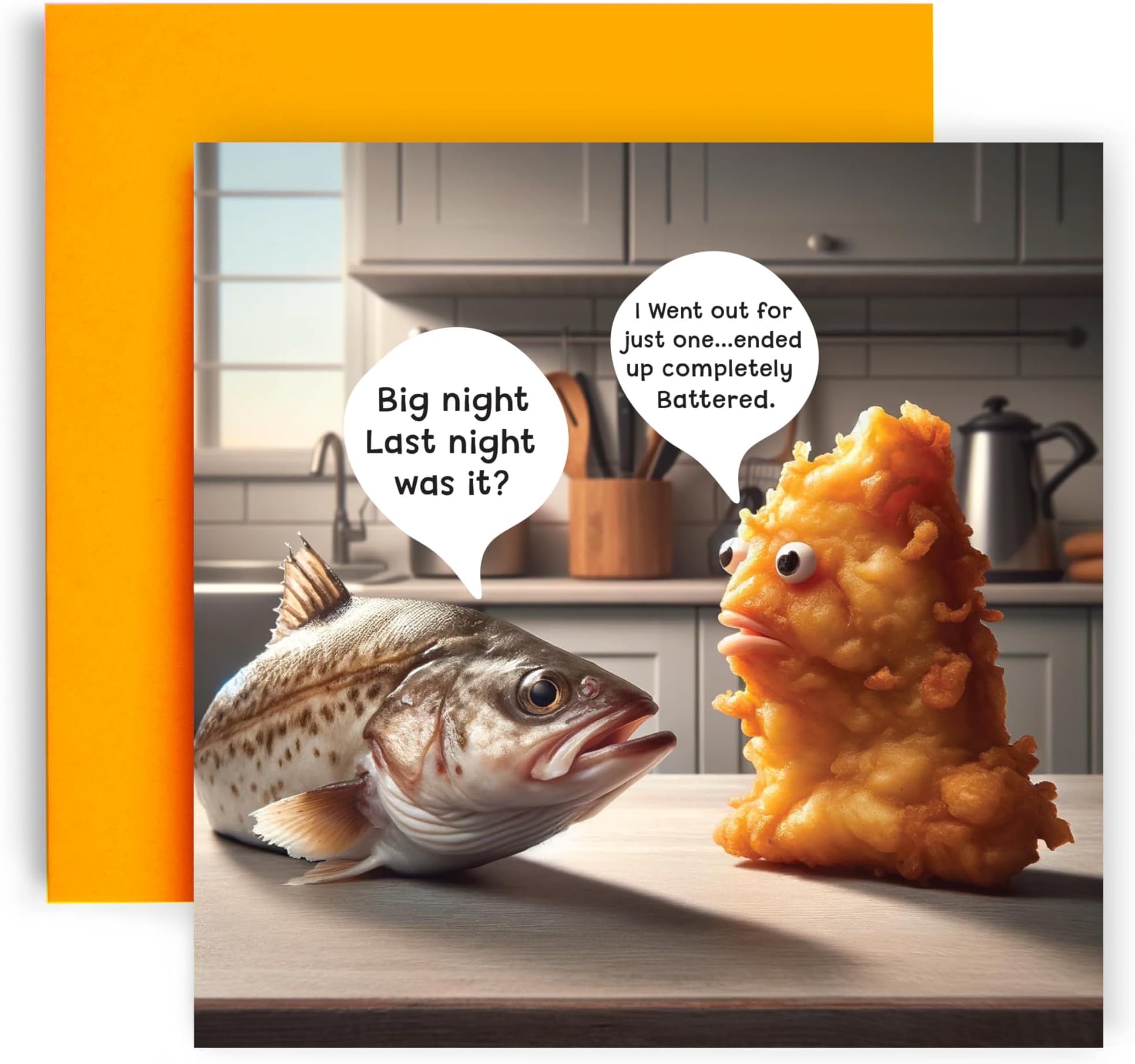 Huxters Birthday Cards for Men and Him – Got Battered Cod Birthday for ...