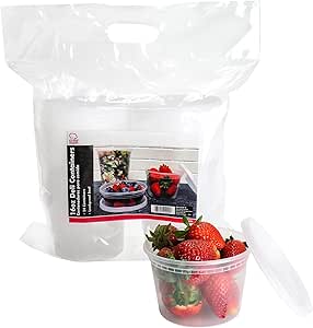 Amazon.com: Chef Craft Select Plastic Deli Container, 16 Ounce 24 Piece ...