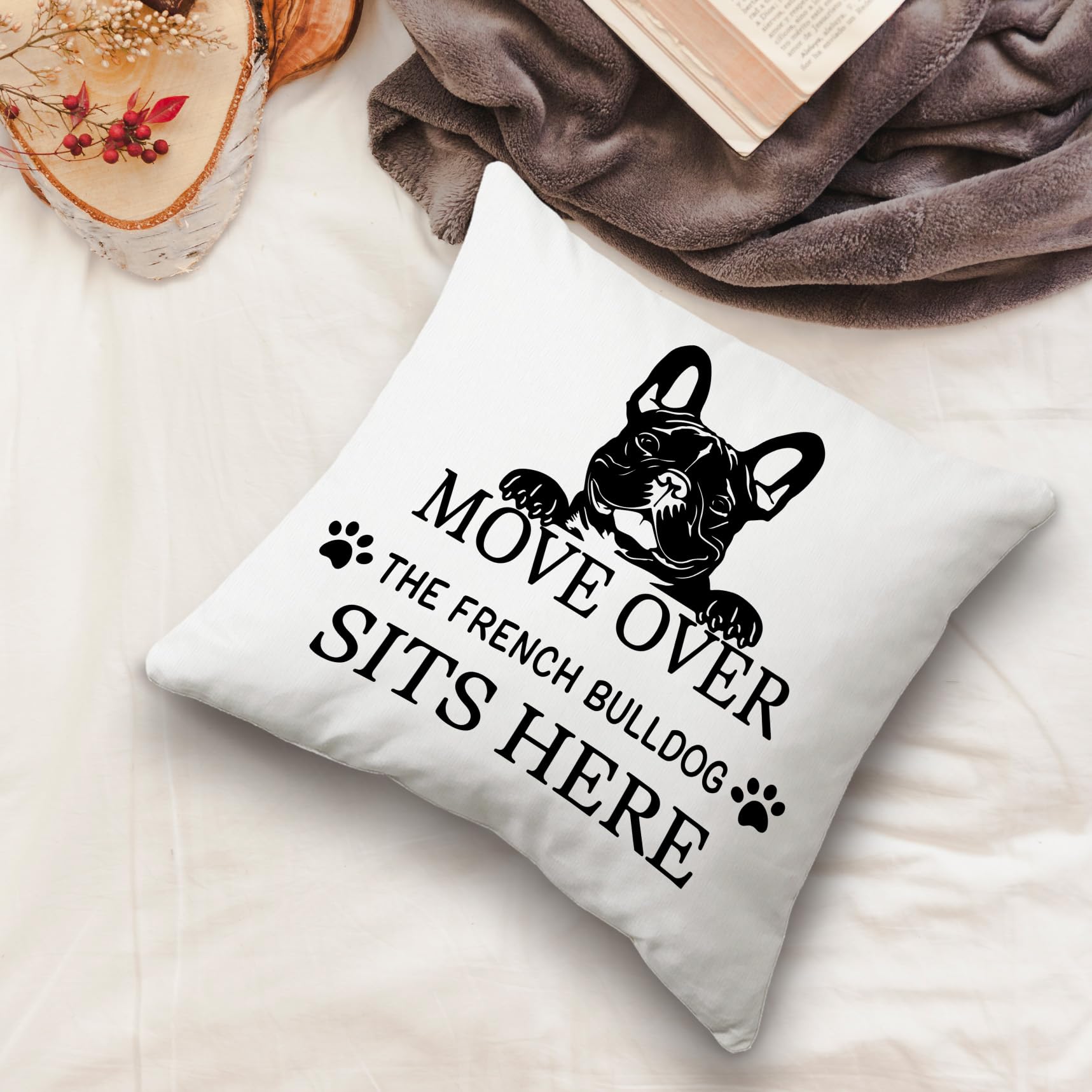 Safito Move Over The French Bulldog Sits Here Decorative Throw Pillow ...