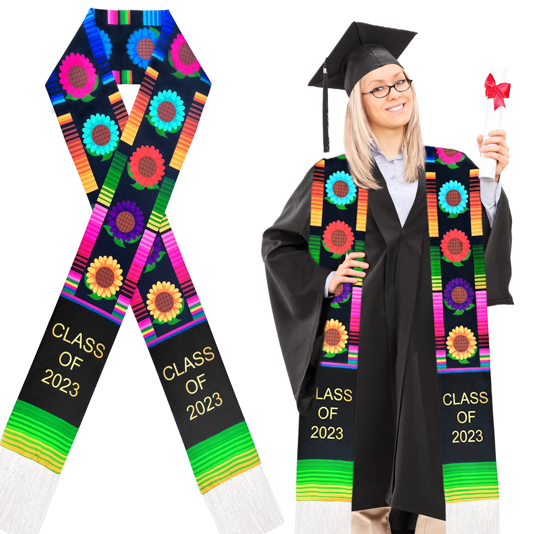 HPMNS Mexican Graduation Sash 2023-Serape Stole Graduation Sash Mexican ...
