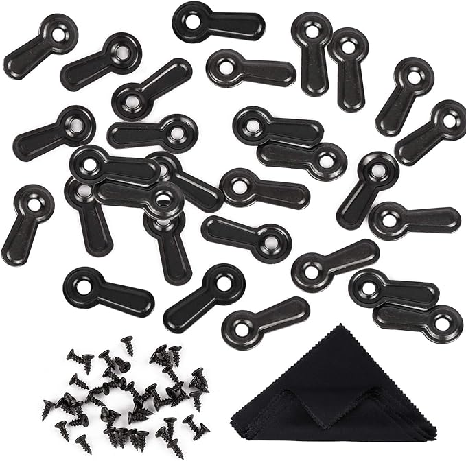 300 Picture Turn Button Fasteners Photo Frame Hardware and 300 Screws ...