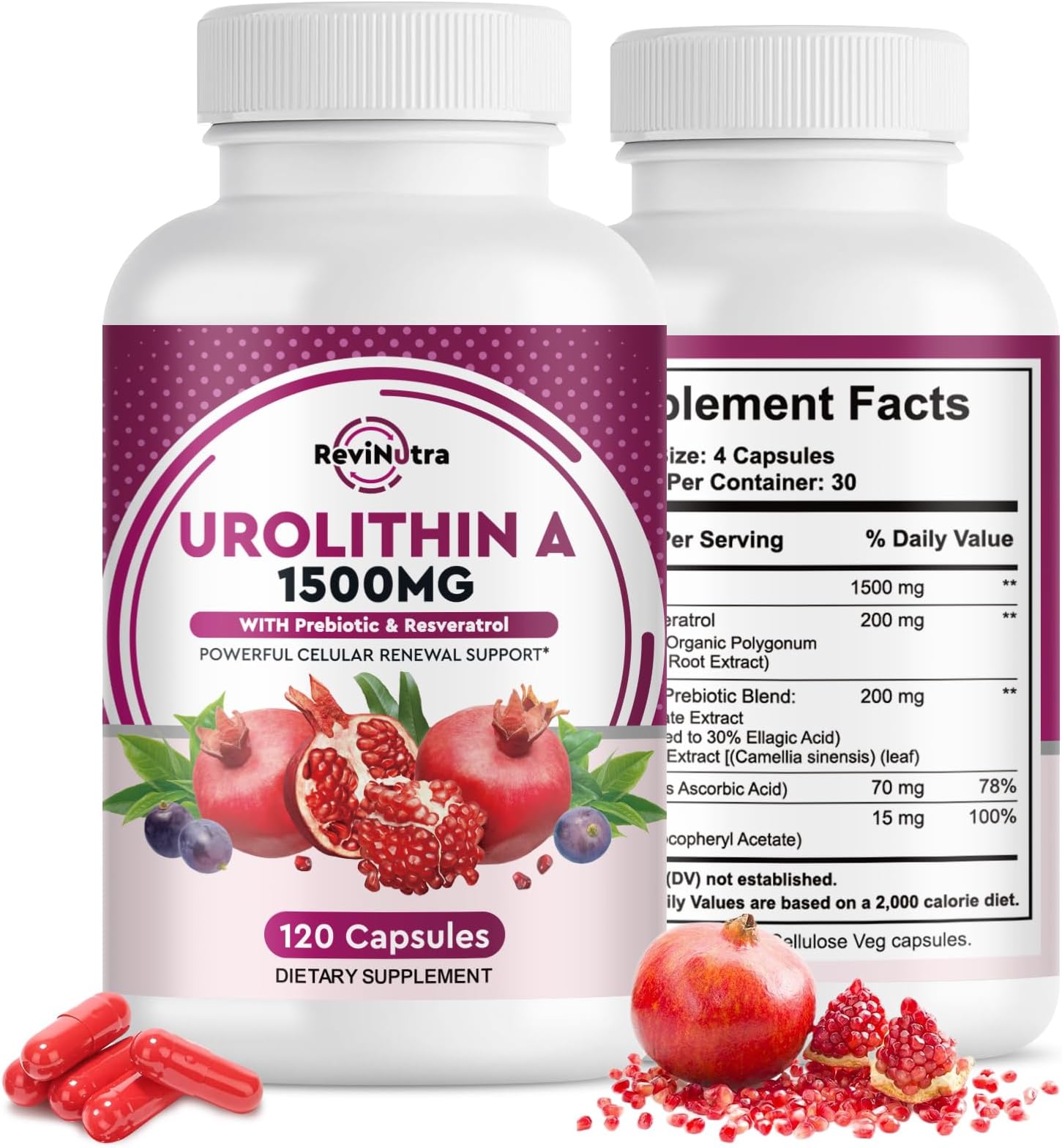 Amazon.com: The SuperMom Company Urolithin A Plus Black Pepper Dietary ...