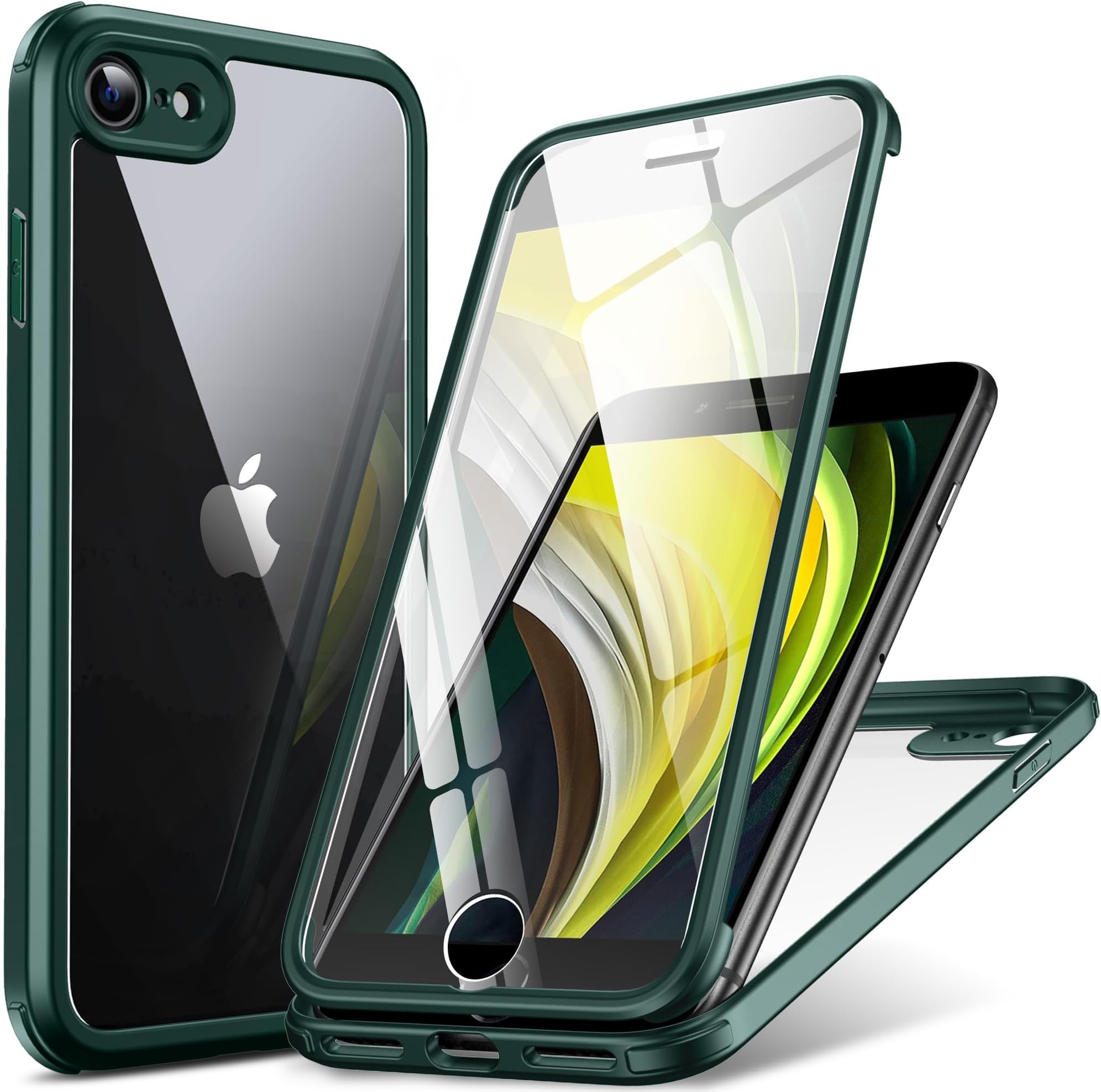 MobNano Ultra Hybrid Durchsichtig Handy Hülle für iPhone se 2022 2020 Hülle, iPhone 8 7 Hülle ...