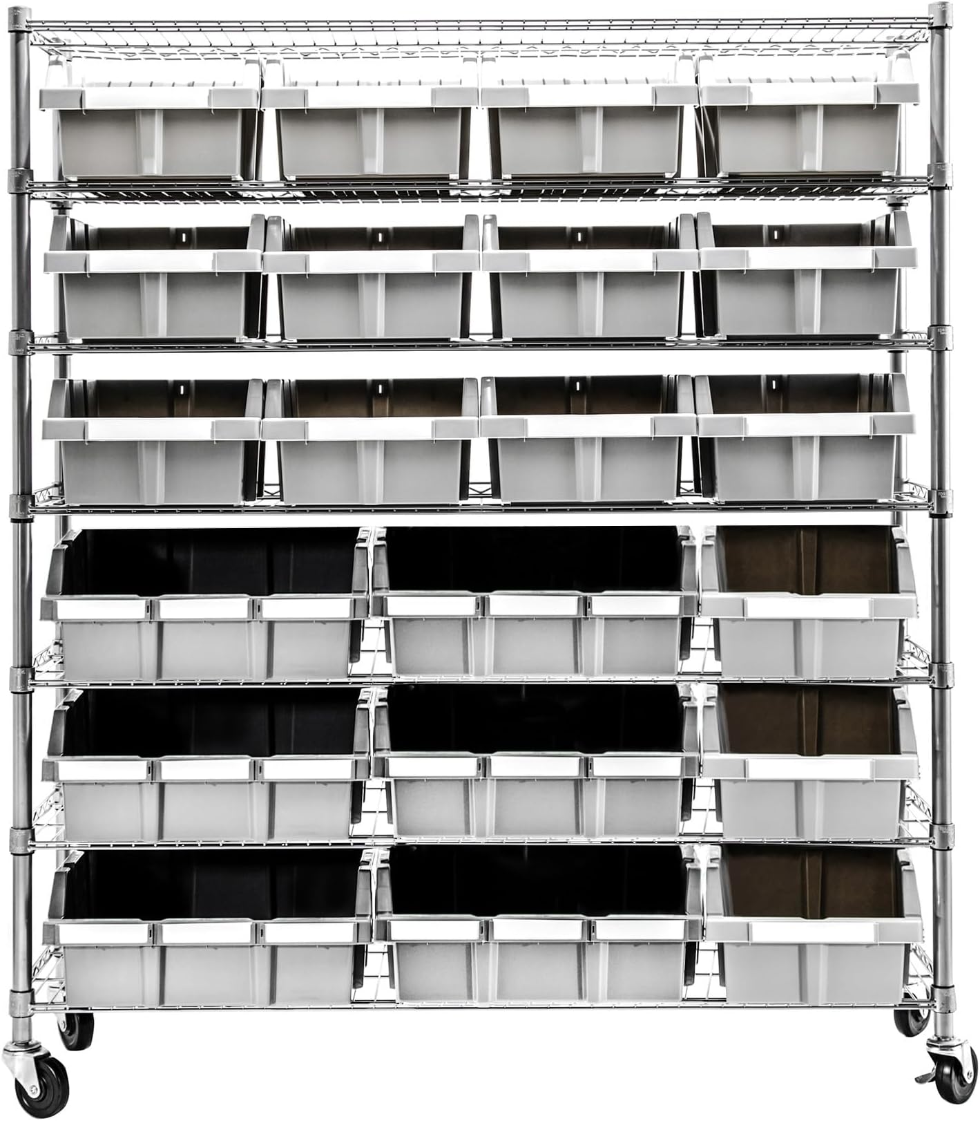 Amazon.com: King's Rack Bin Rack Boltless Steel Storage System ...