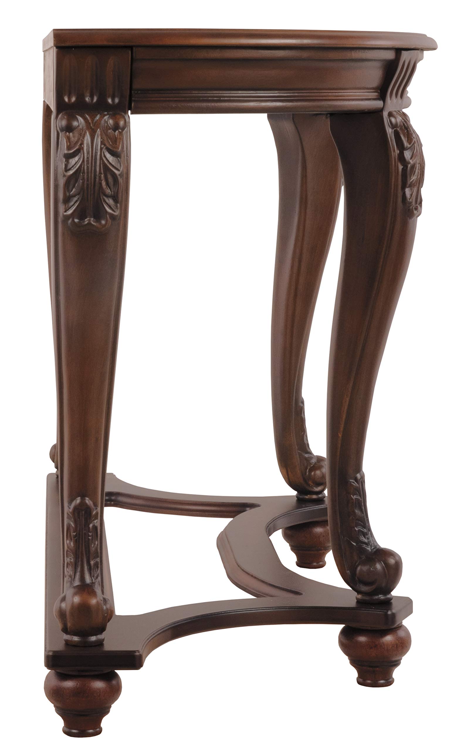 Signature Design by Ashley - Norcastle Traditional Glass Top Semi ...