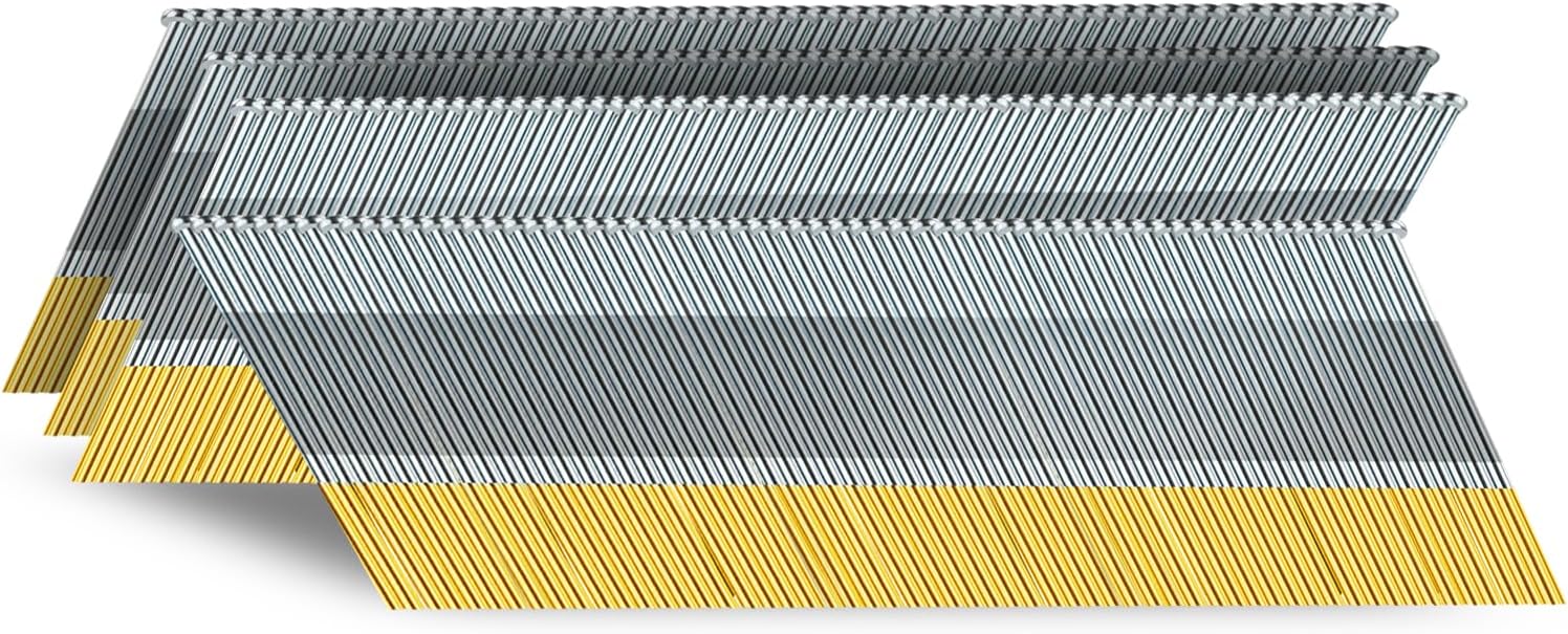 SITLDY 15 Gauge DA Angled Finish Nails, 34-Degree, 1-1/2 Inch 2000-Pack ...