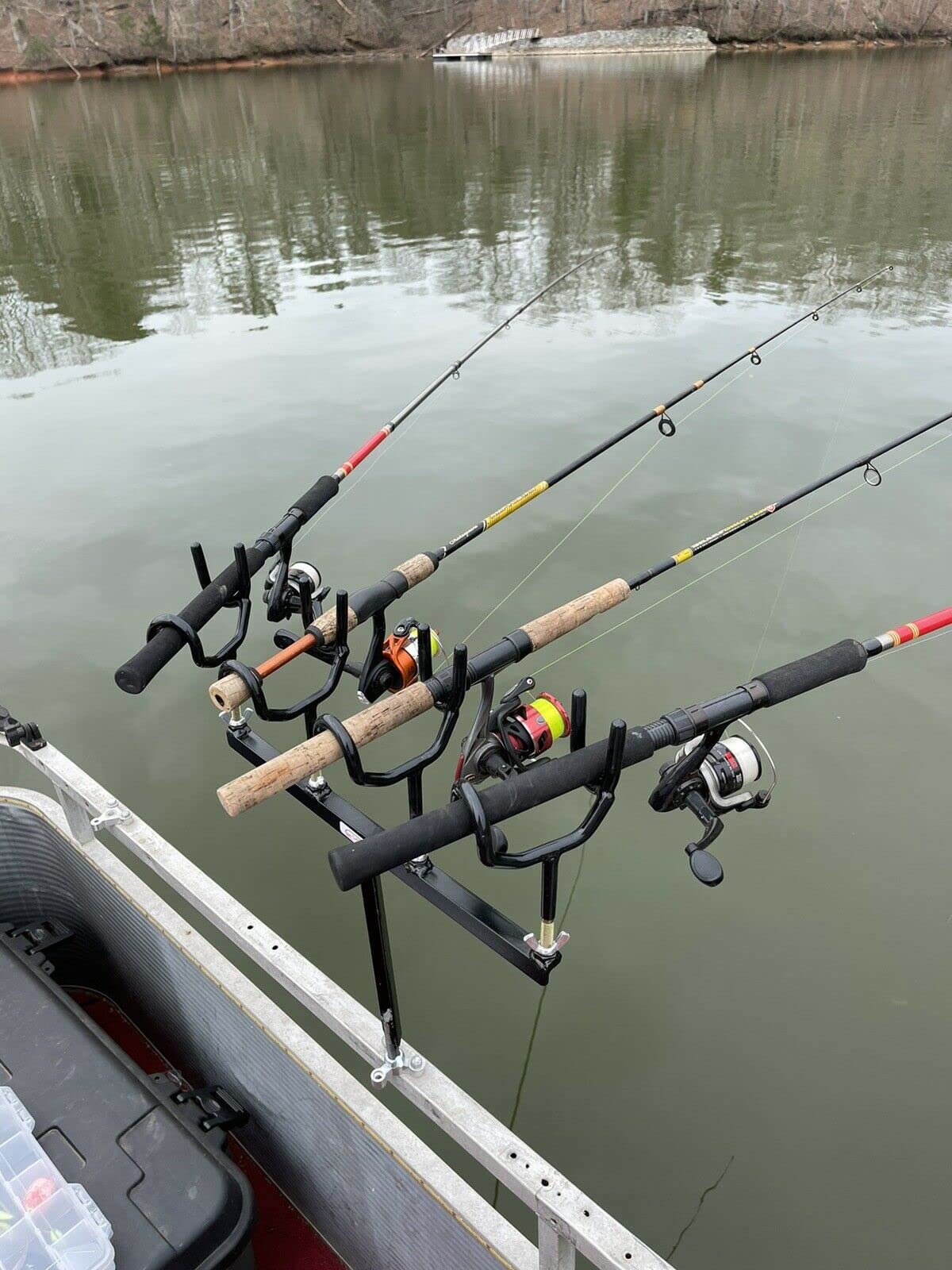 Fishing Rod With Spider Logo