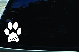 Amazon.com: 4" X 5" DVM in Pawprint Vinyl DIE Cut Decal for Your car ...