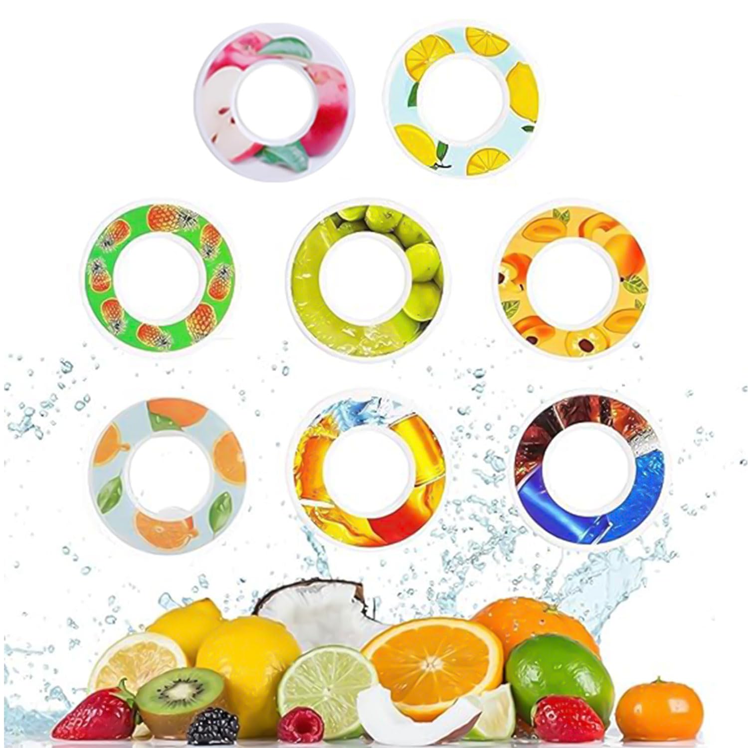 LIVERO 7Pcs Flavour Pods Water Bottle Random Flavour Pods Water Bottle ...