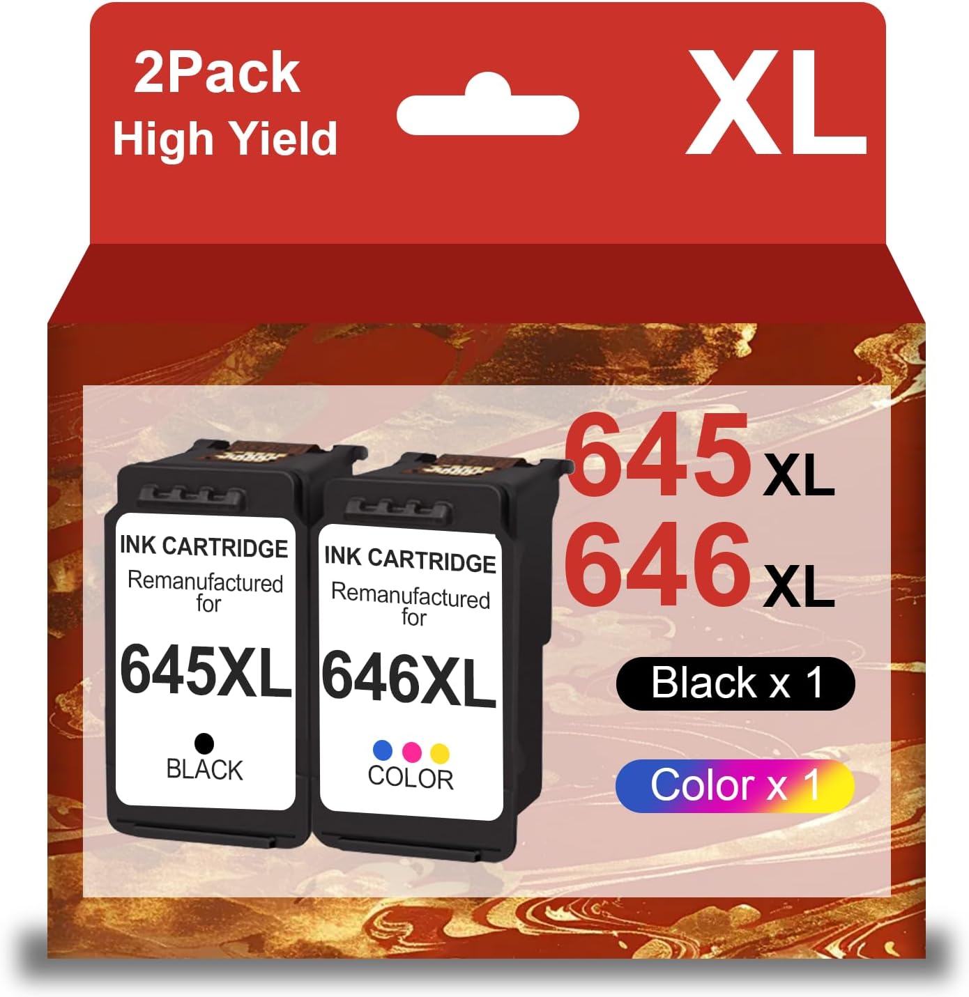 PG-645XL / CL-646XL Ink Value Pack Compatible with Canon 645XL 646XL ...