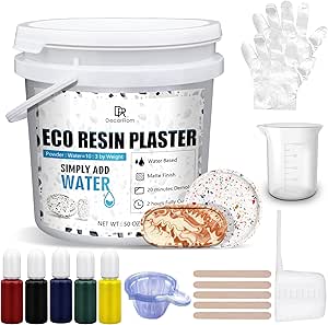 Amazon.com: Eco Resin Casting Powder - 50oz / 1400g Fast Cured Plaster ...
