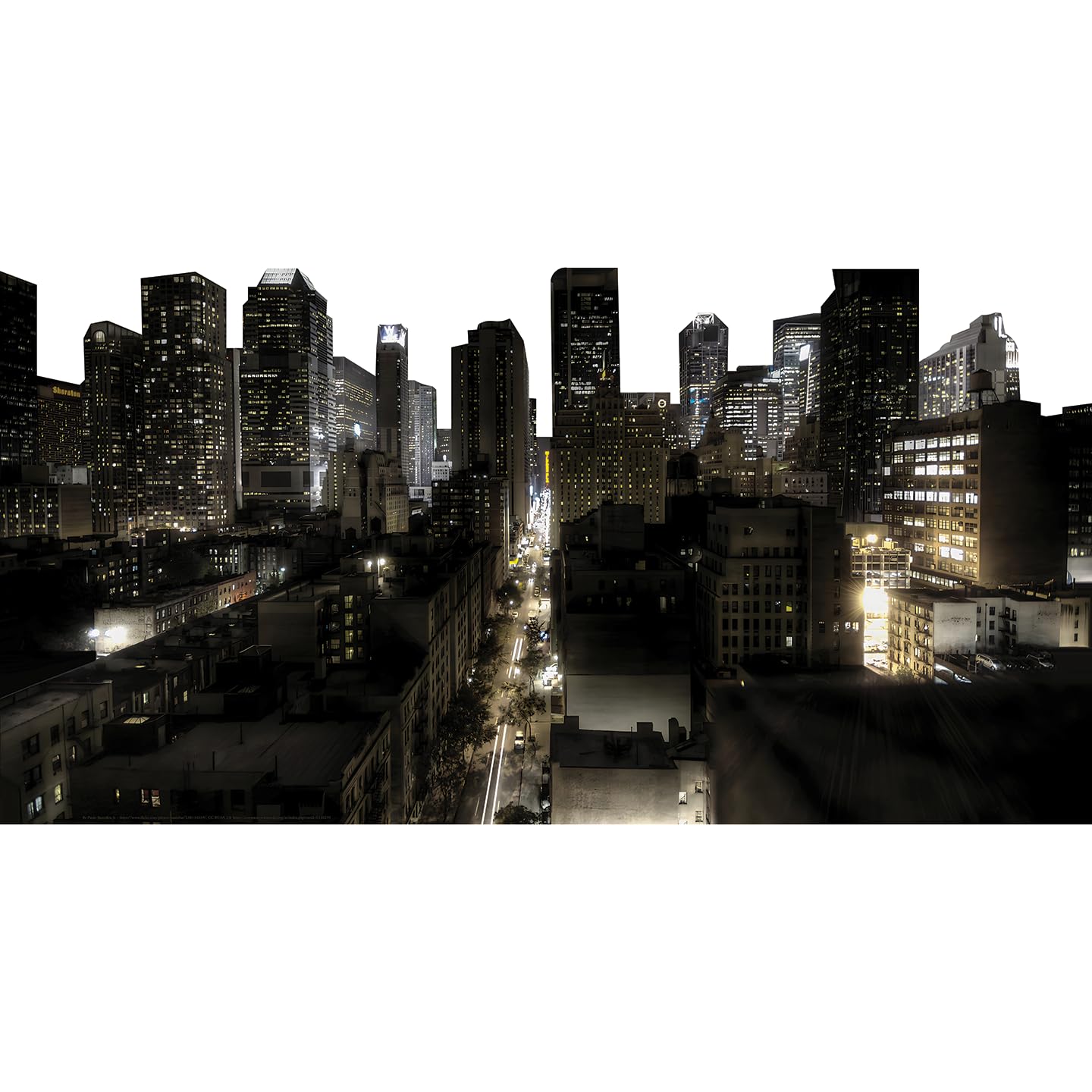 Amazon.com: H13595 New York City Night Skyline Cardboard Cutout Standee ...