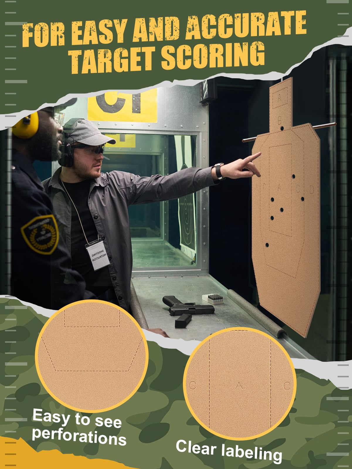 Snapklik.com : 30 Pcs Shooting Targets - 30x18in Tactical Targets ...