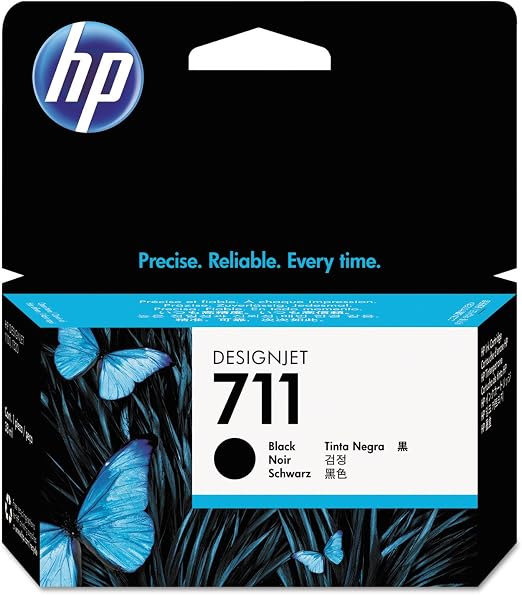 HP 711 - CZ129A - 1 x Black - Ink cartridge - For DesignJet T120 ...