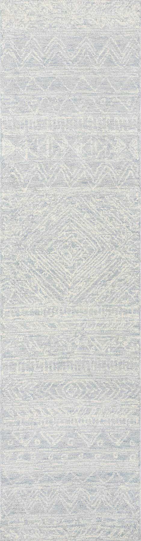 Momeni Mallorca Light Blue Area Rug Area Rug, 2' x 8' Runner Rug for ...