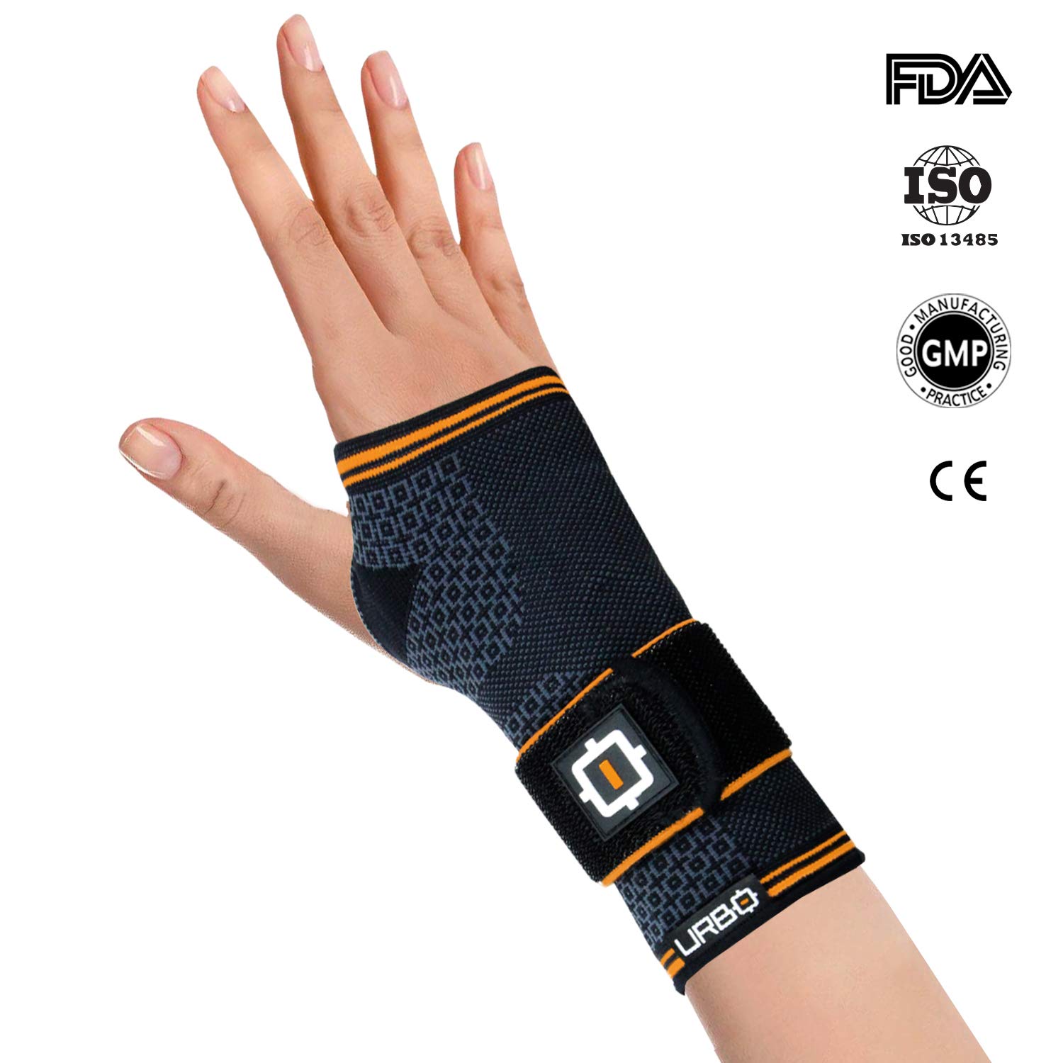 Buy Urbo Wrist Compression Brace FDA & CE Approved with Ergonomic ...