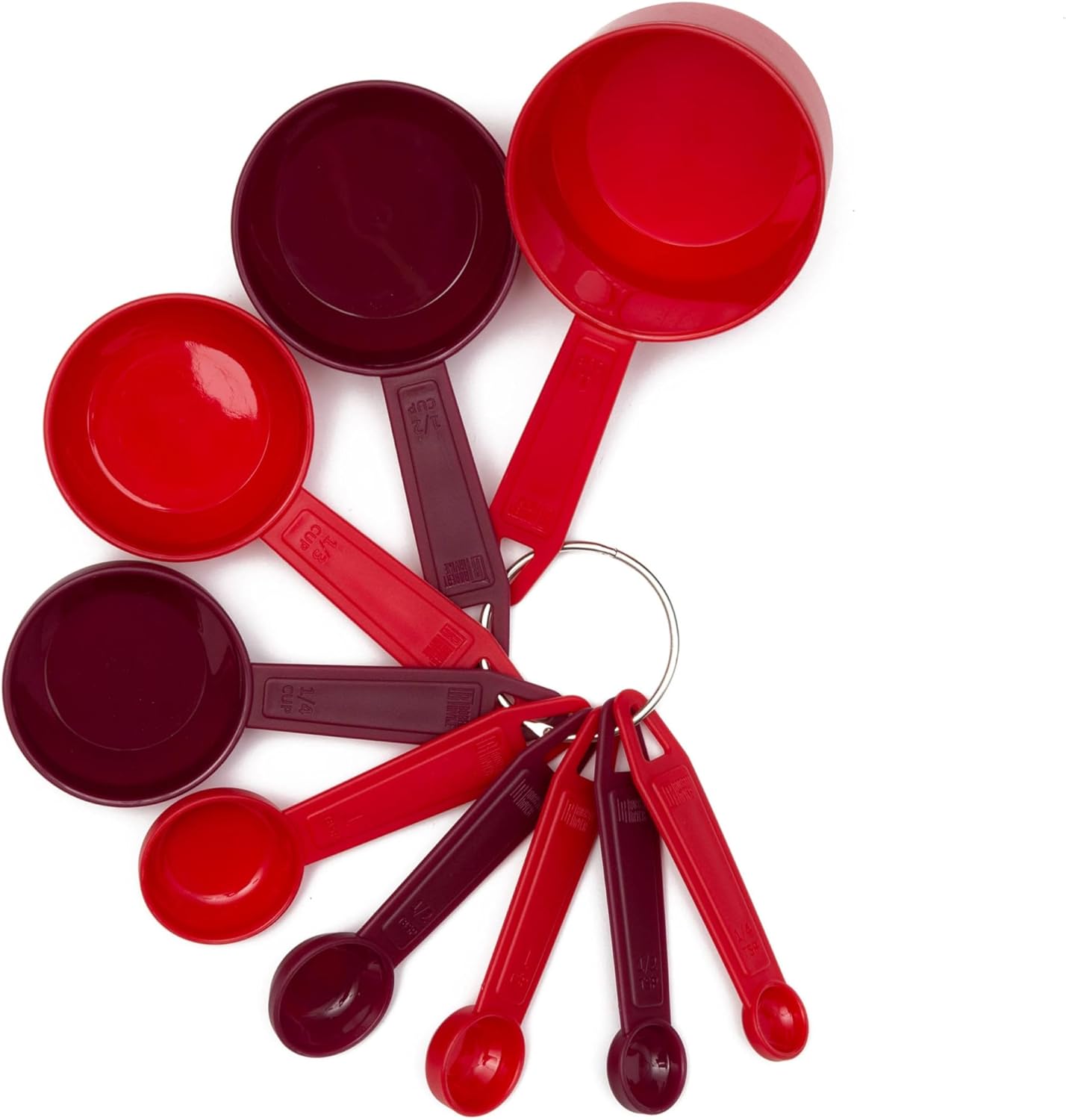Amazon.com: Cambridge Robert Irvine Red 9-Piece Measuring Cup/Spoon Set ...