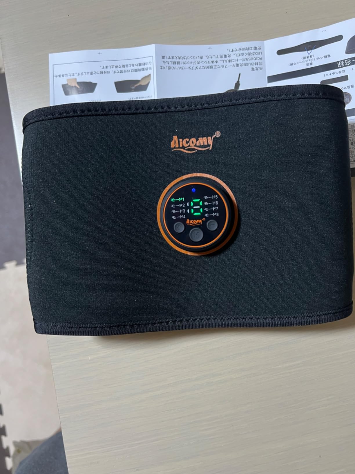 Amazon.co.jp: Ems腹筋ベルトAicomy【ジェルシート不要 特許・実用新案登録】溶接技術 筋トレ器具 洗える : スポーツ＆アウトドア