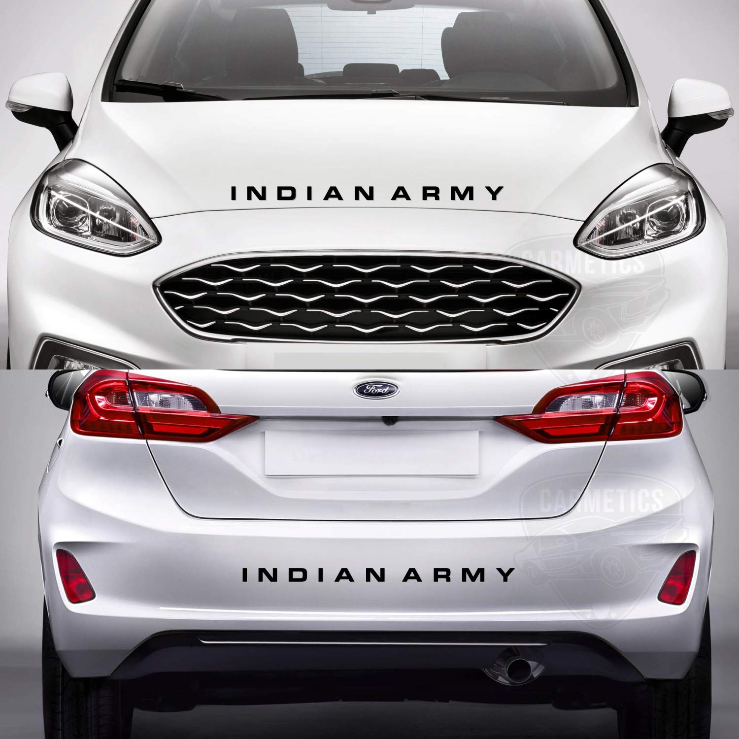 Buy CarMetics Indian Army Logo Stickers 3D Badge car Bonnet 3D Logo 3D ...