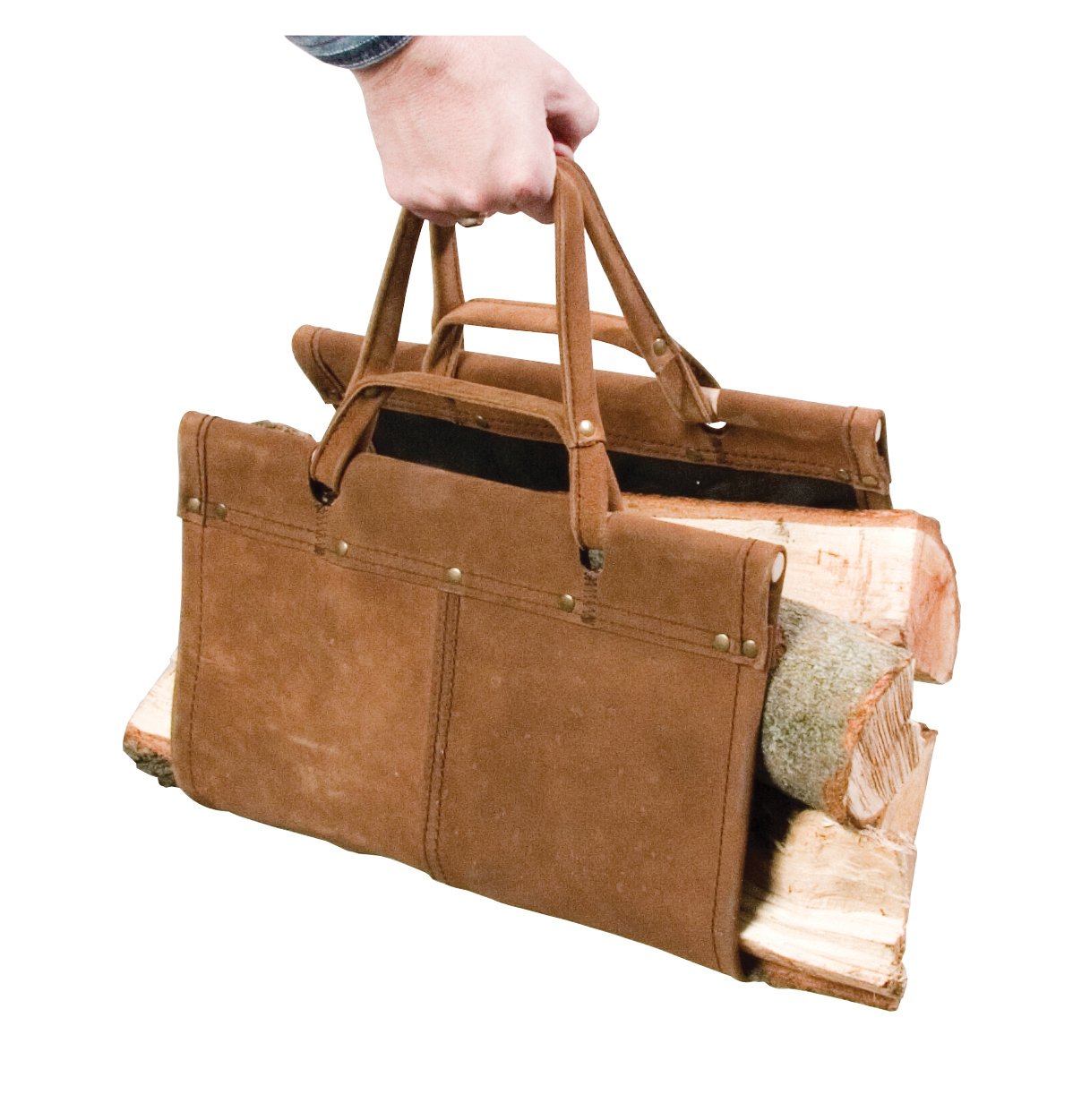 Amazon.com : Panacea 15255 Leather Log Tote, 39-Inch by 14-Inch : Log ...