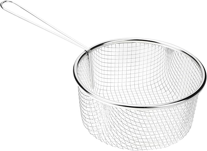 Chip Frying Wire Basket Extra Deep Stainless Steel Safe & Durable ...