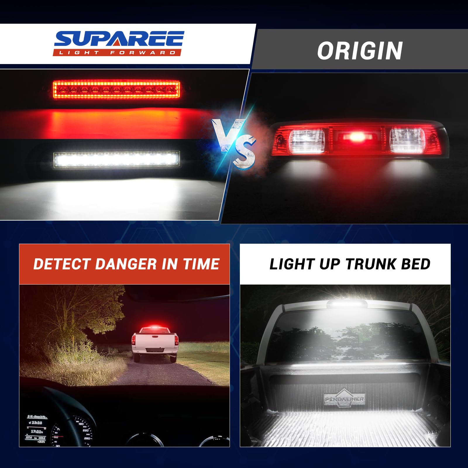 Suparee Led Third 3rd Brake Light Smoked Lens For 2002 2008 Ram 1500