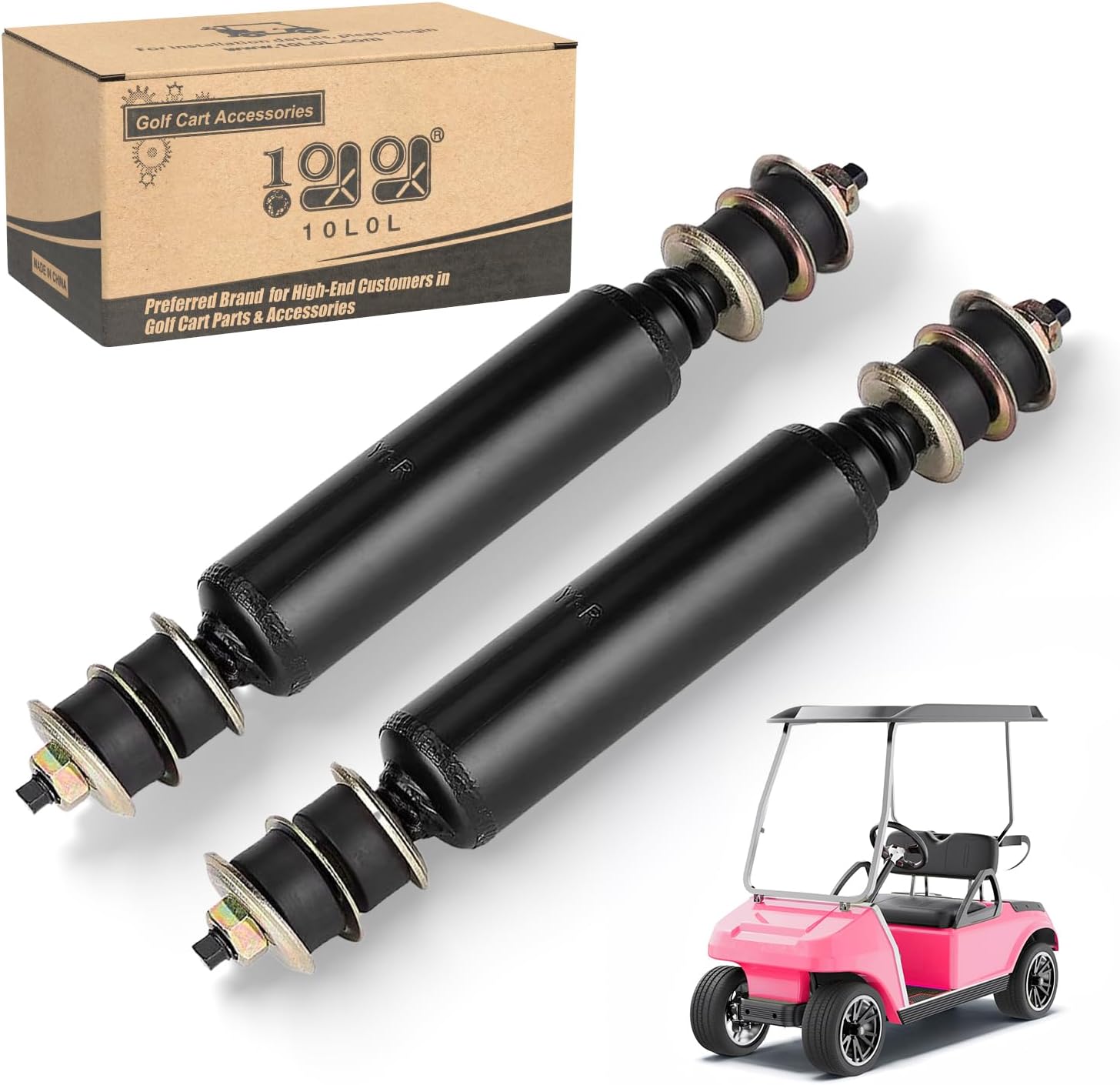 Amazon.com: Rear Shock Absorber Set Compatible With Club Car DS 1984 ...