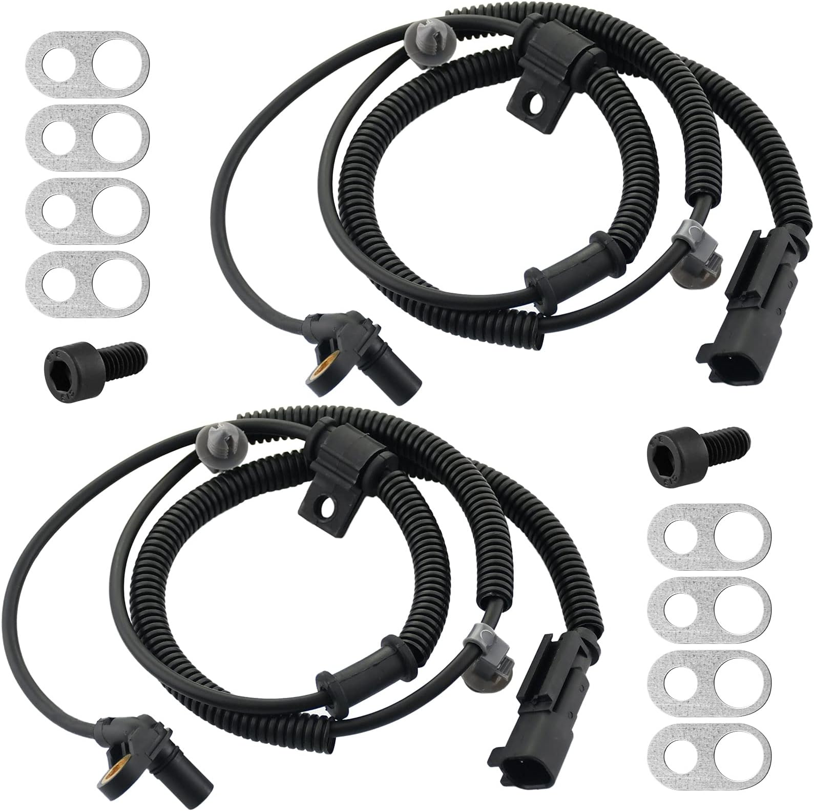 Amazon.com: Geekstop 2pcs 4WD Front ABS Wheel Speed Sensor Compatible ...