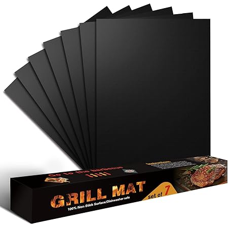 Amazon.com: bbq grill mats for outdoor grill 100% Non-Stick Grill Mats ...