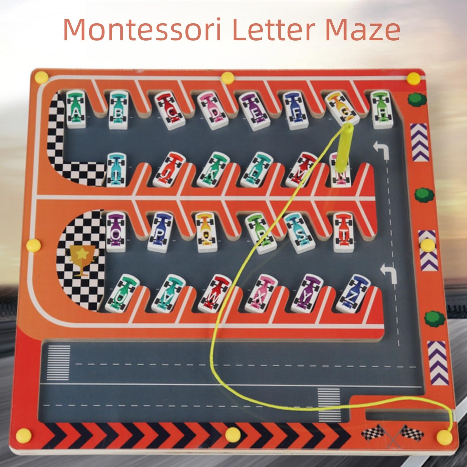 Snapklik.com : Magnetic Alphabet Letter Maze,Montessori Toys For ...