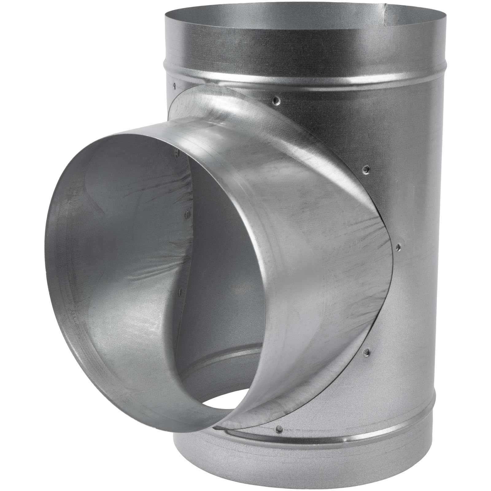 HVAC OV 90° Degree Ø8 x 8 x 8 Inch T Shape Duct Splitter - Metal 3 Way ...