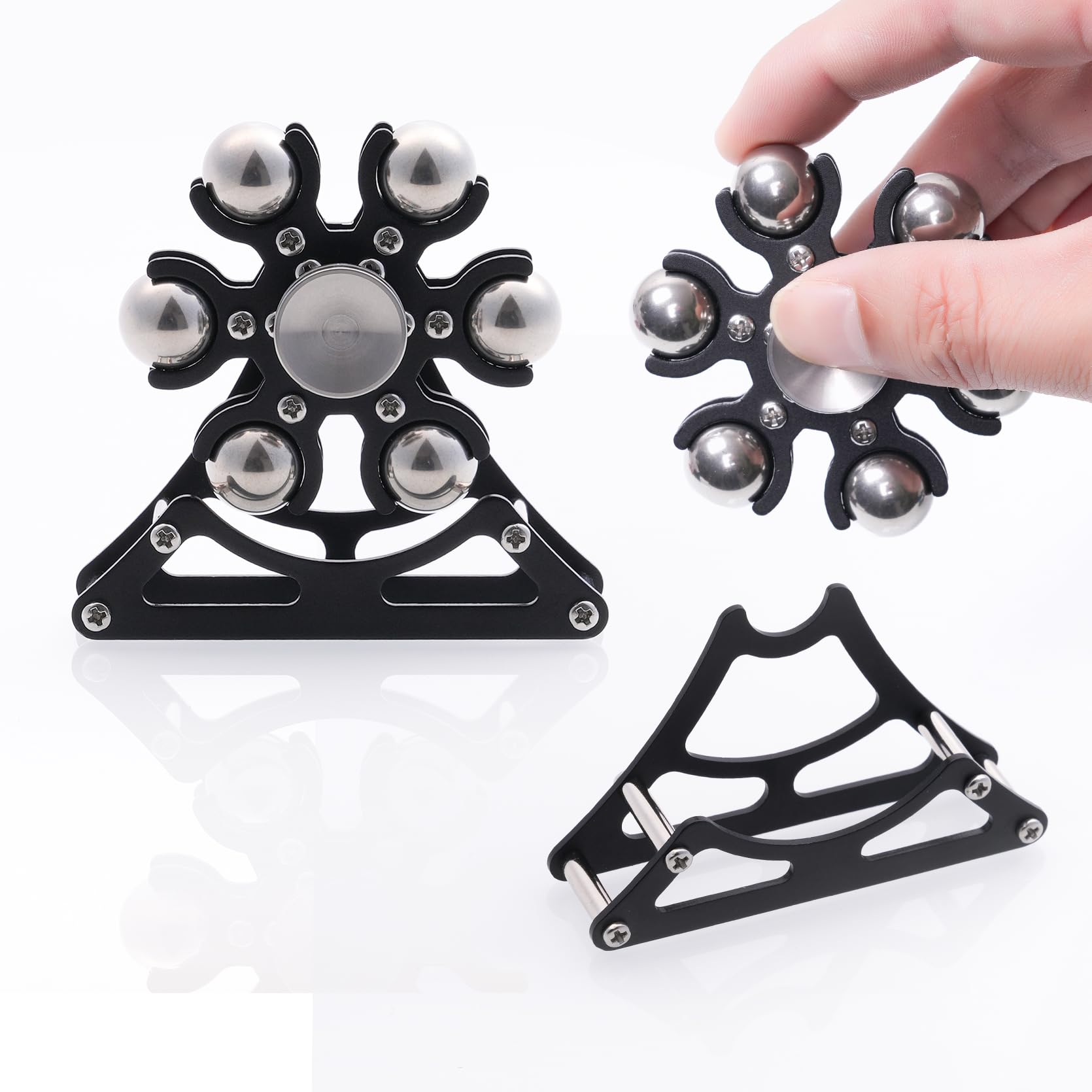 Amazon.com: Desk-Fidget-Toys for Ferris-Wheels-Spinner: Metal Kinetic ...