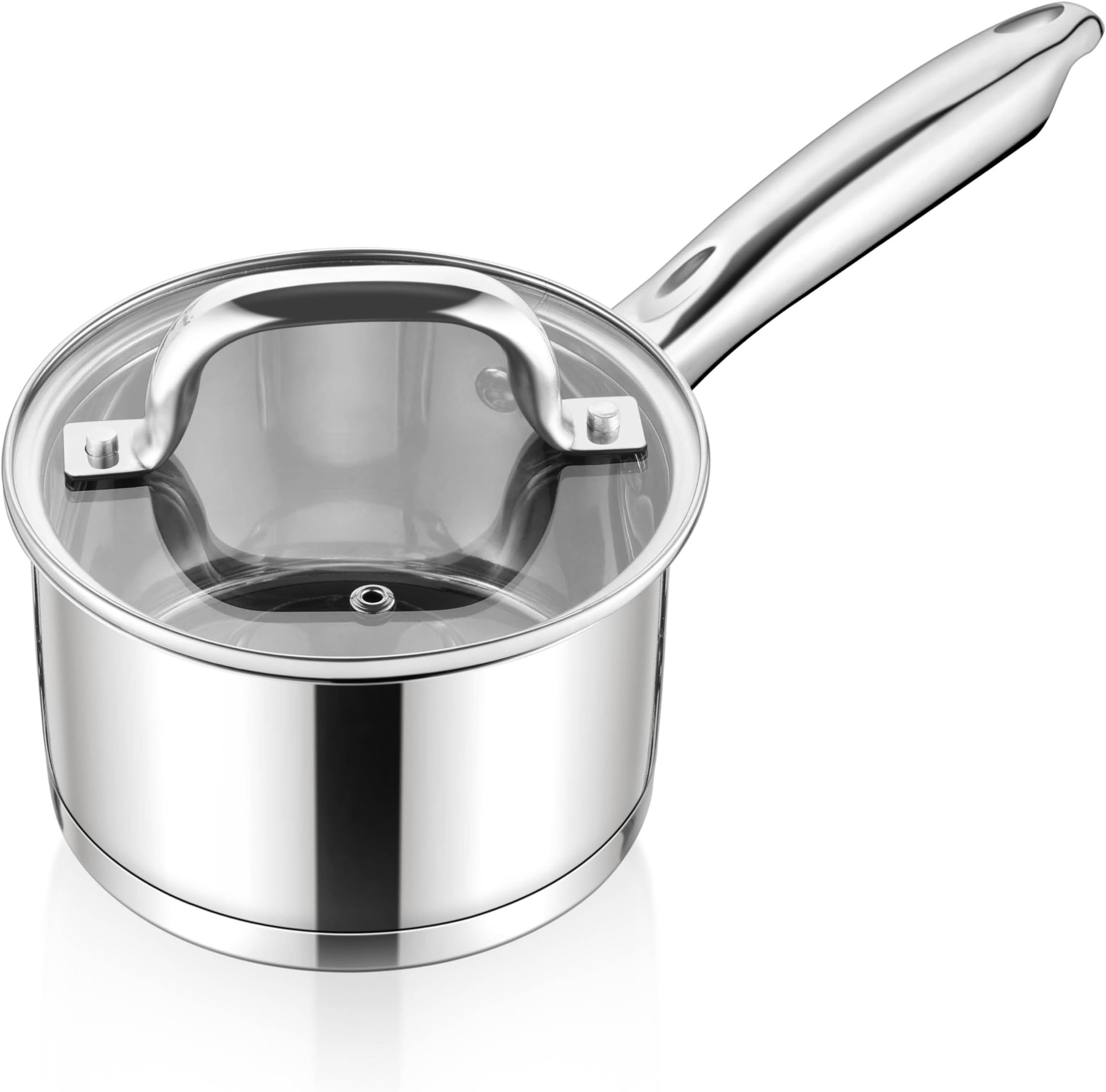 Amazon.com: WACOKWARE 1-Quart Saucepan with Lid, 18/10 Stainless Steel ...