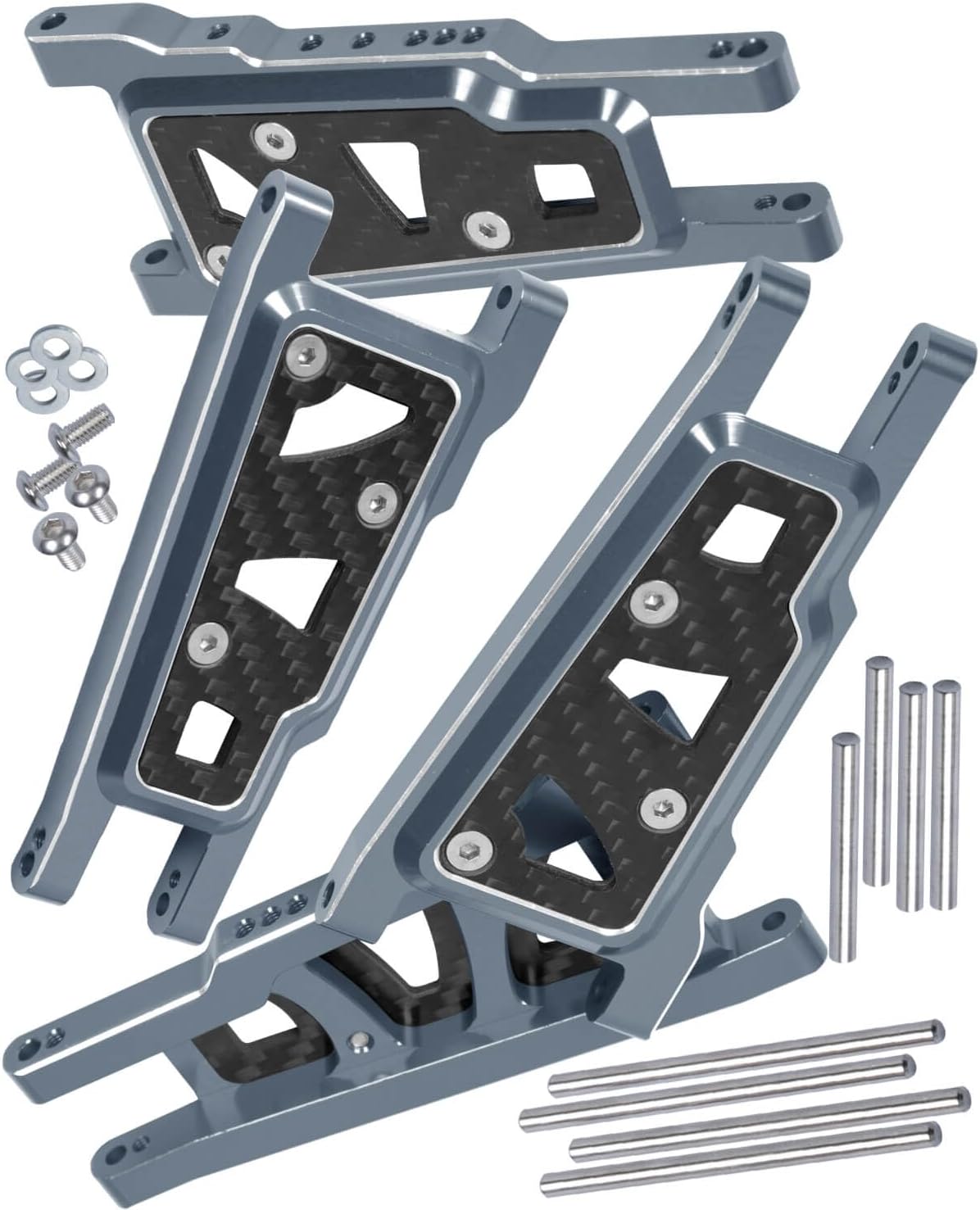 Amazon.com: RCMYou Alloy Front Rear Suspension Arm Upgrades Part for 1/ ...