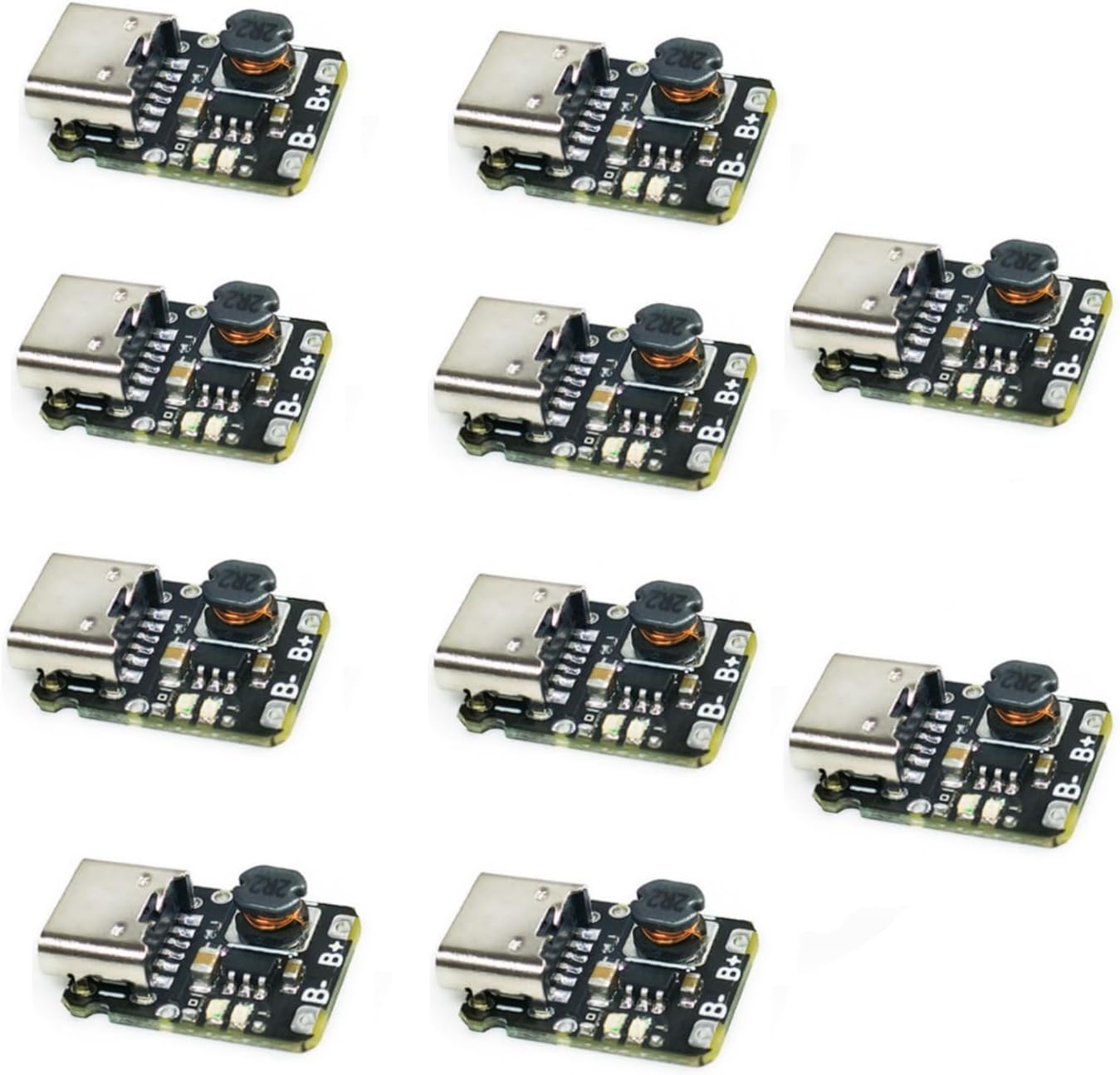 Amazon.com: 10pcs 5V 1.2A Charging Discharge Module USB Type-C 18650 ...
