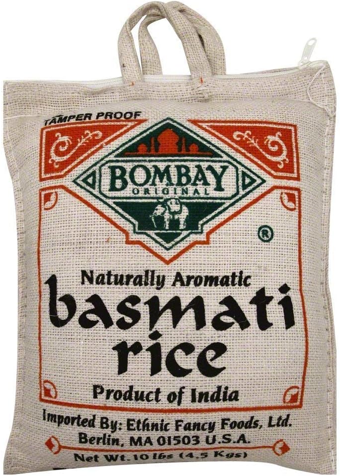 Amazon.com : Bombay Basmati Rice White, 10 lb : Dried Basmati Rice ...