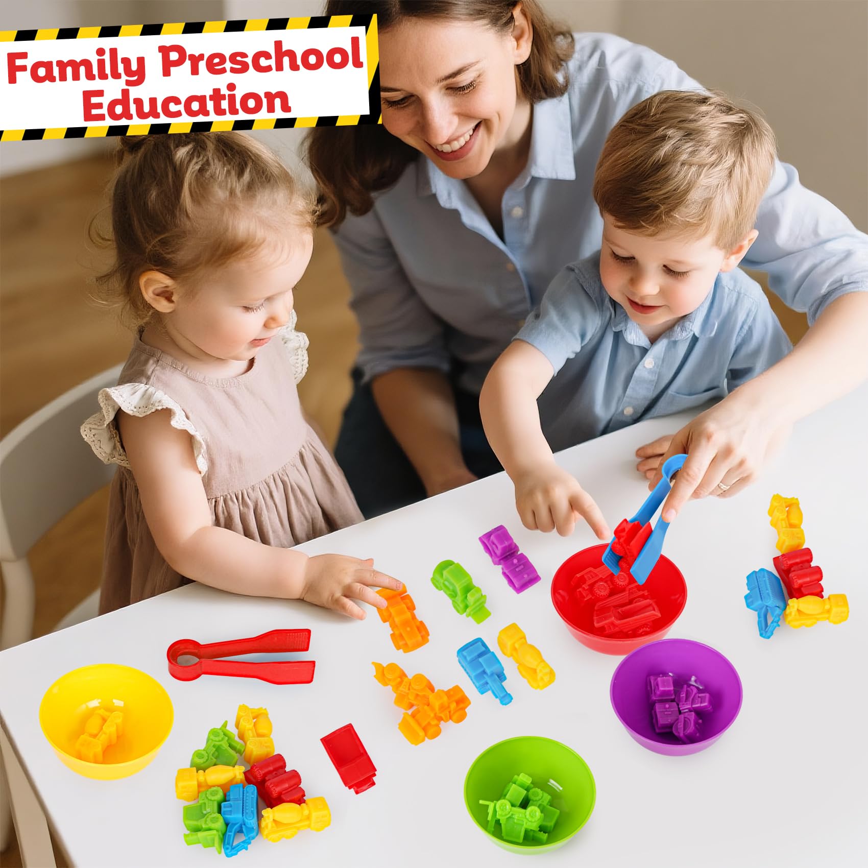 Snapklik.com : Counting Construction Vehicles Color Sorting Matching ...