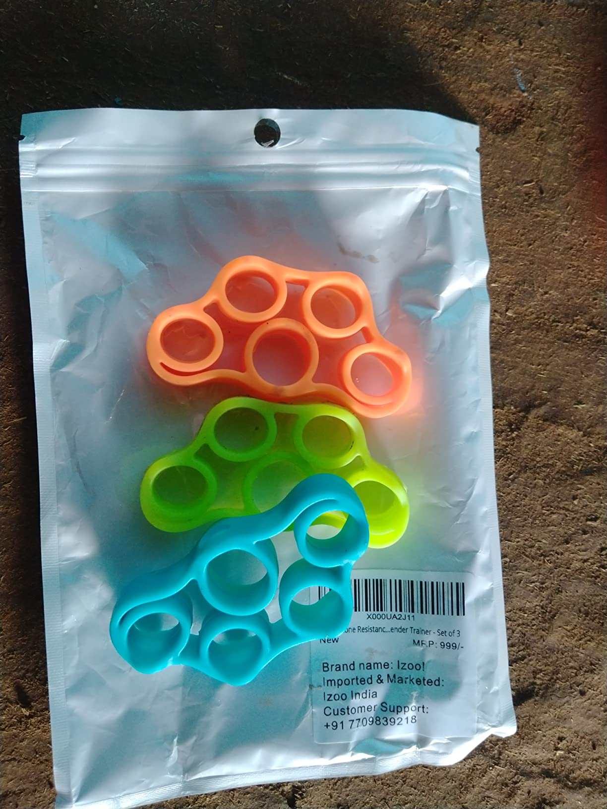 Buy Izoo® Best Finger Exerciser 3 pcs - Resistance Bands Hand Grip ...