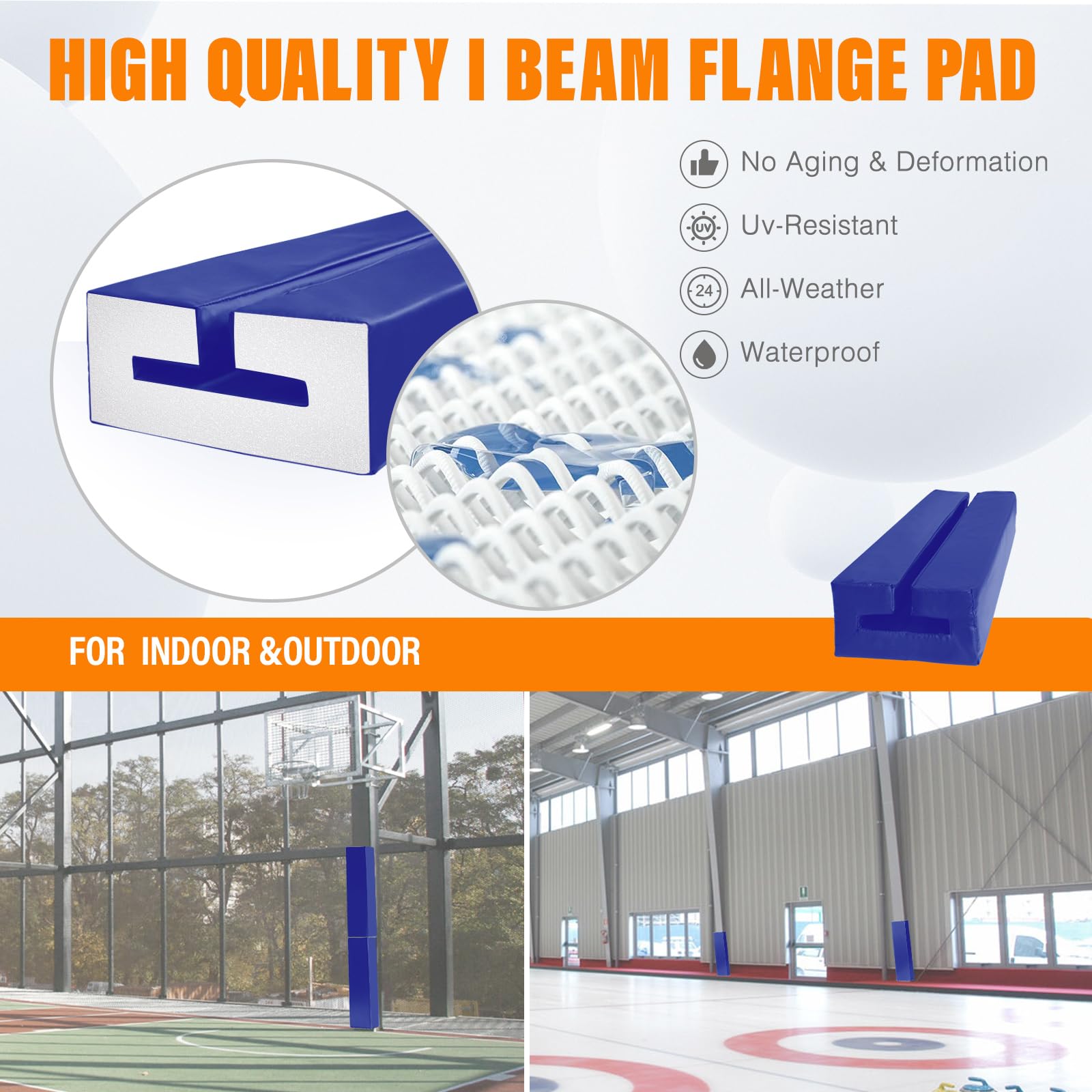 Snapklik.com : 5 Inch I Beam Flange Pad - 3FT High Heavy Duty Durable ...