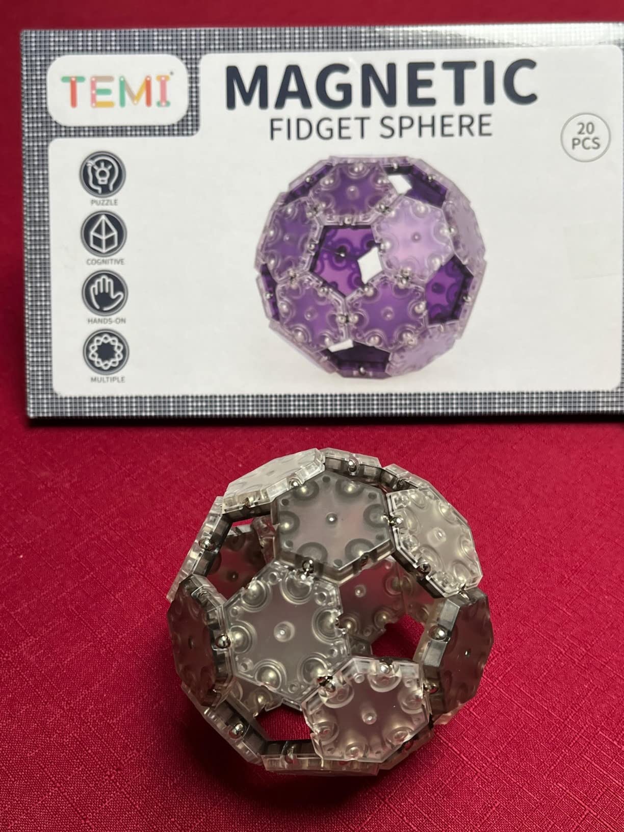 $7/mo - Finance Fidget Sphere Toys of 20-Piece Set Hexagons Fun ...