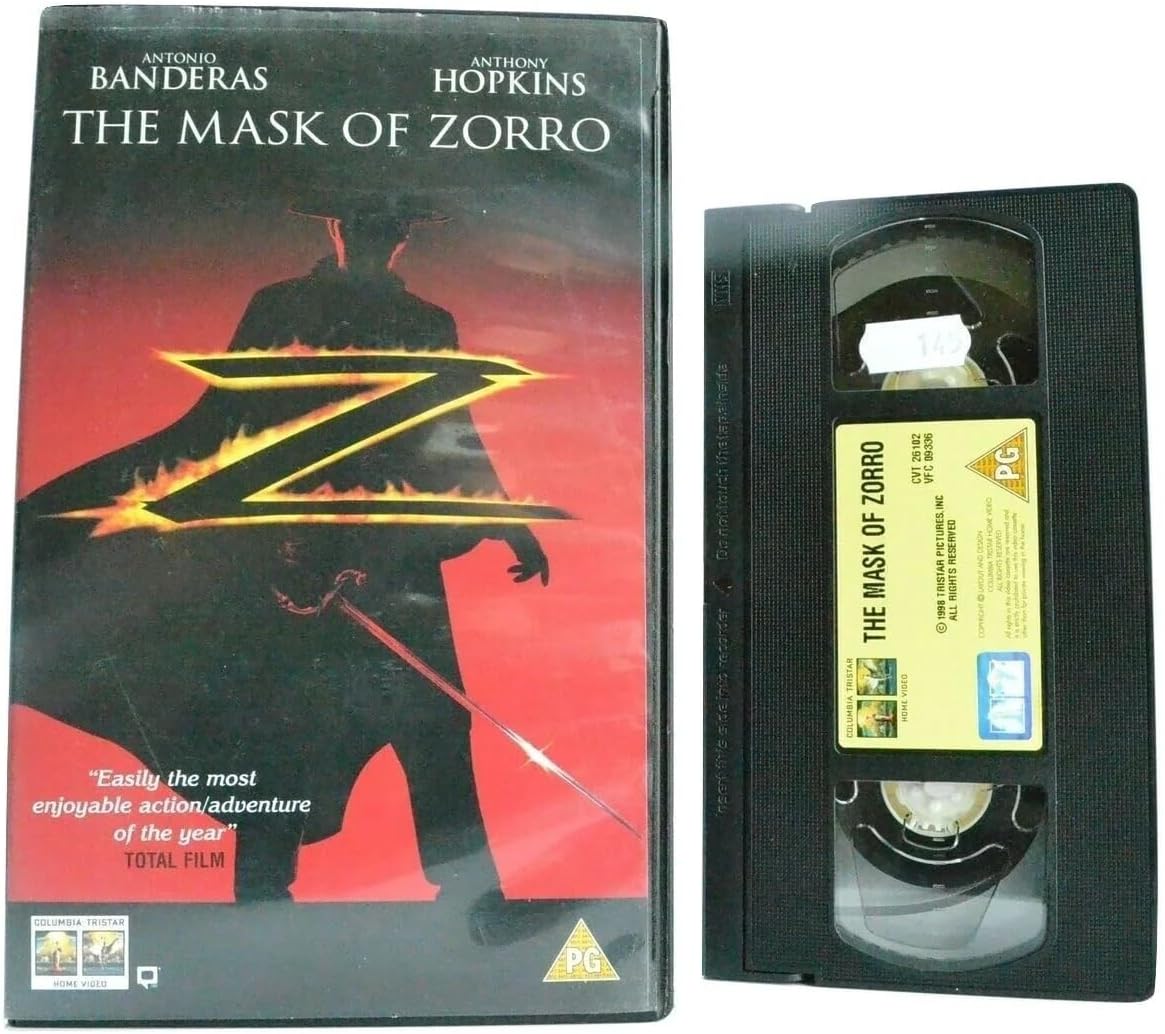 The Mask Of Zorro [VHS] : Antonio Banderas, Anthony Hopkins, Catherine ...