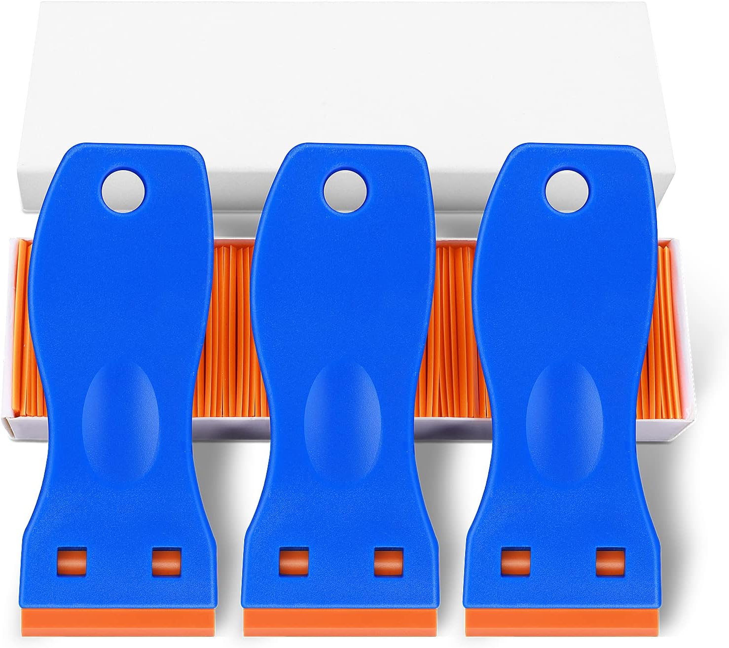 Grevosea 3Pcs Plastic Scraper Tool, Plastic Razor Scraper Tool with 100 ...
