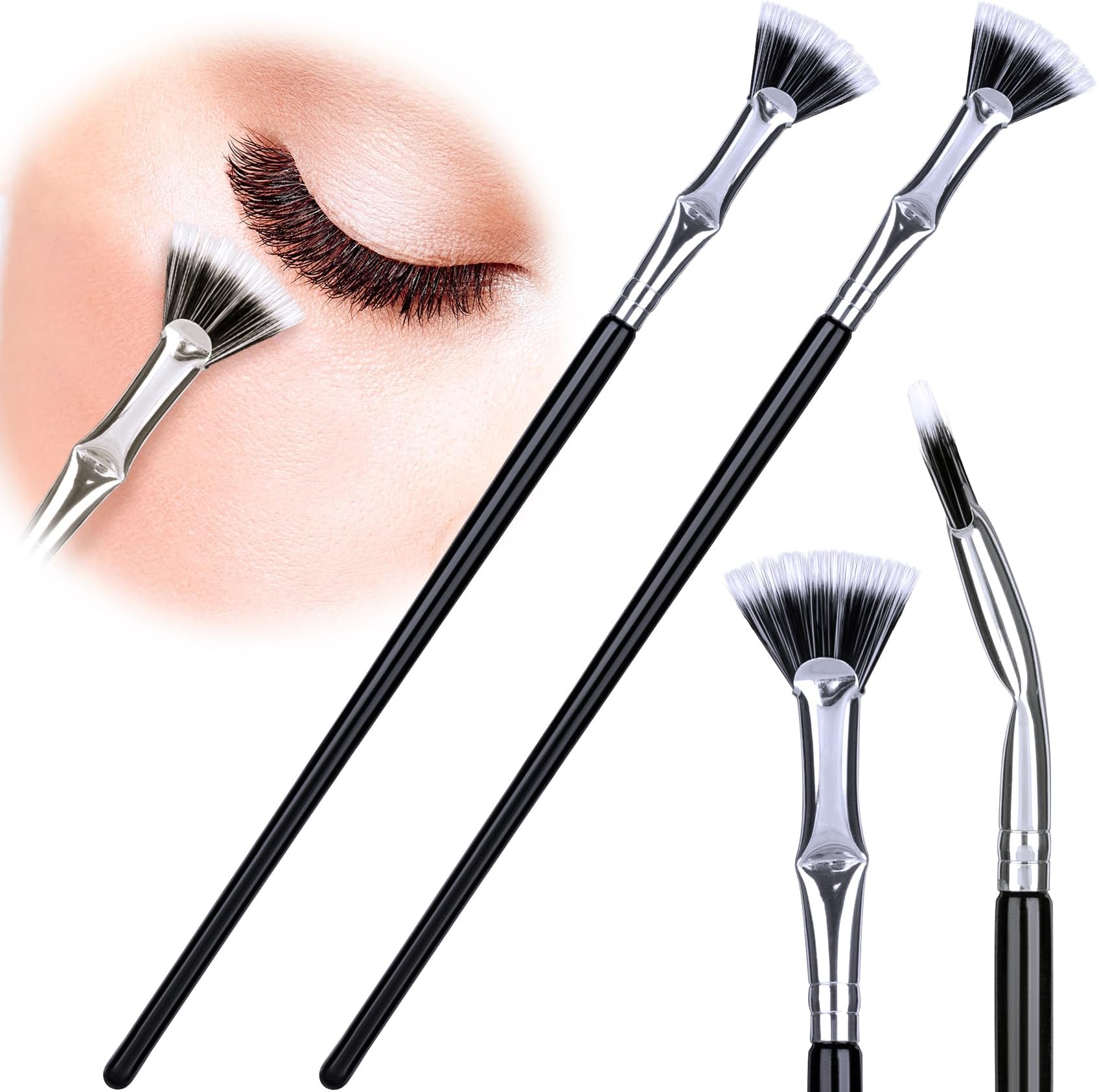 Amazon.com: Folding Angle Scalloped Lash Brush, 2024 NEW Mascara for ...