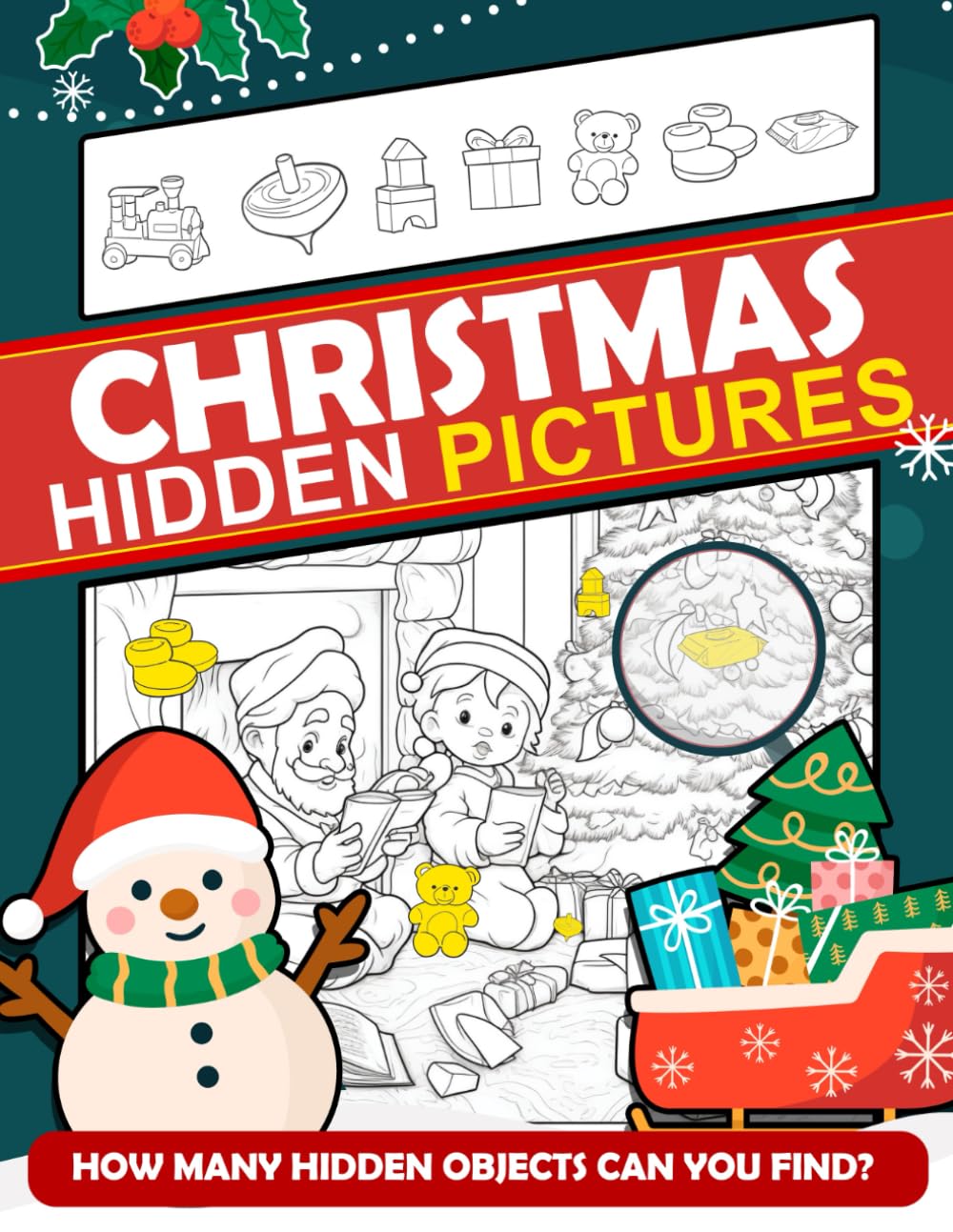 Christmas Hidden Pictures: Hidden Objects Puzzle Books For All Adults ...