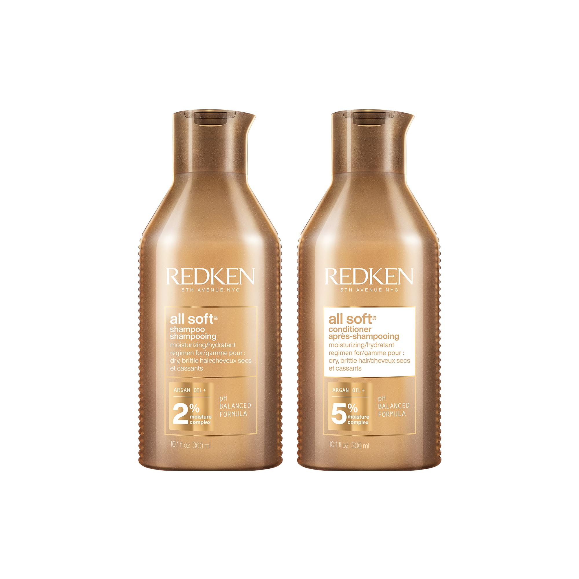 Redken All Soft Shampoo and Conditioner Set, For Dry/Brittle Hair, Hair ...