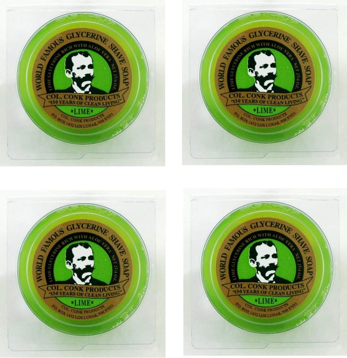 Amazon.com: Col. Ichabod Conk Glycerin Soap (Lime 4 Pack),Multi-colored ...