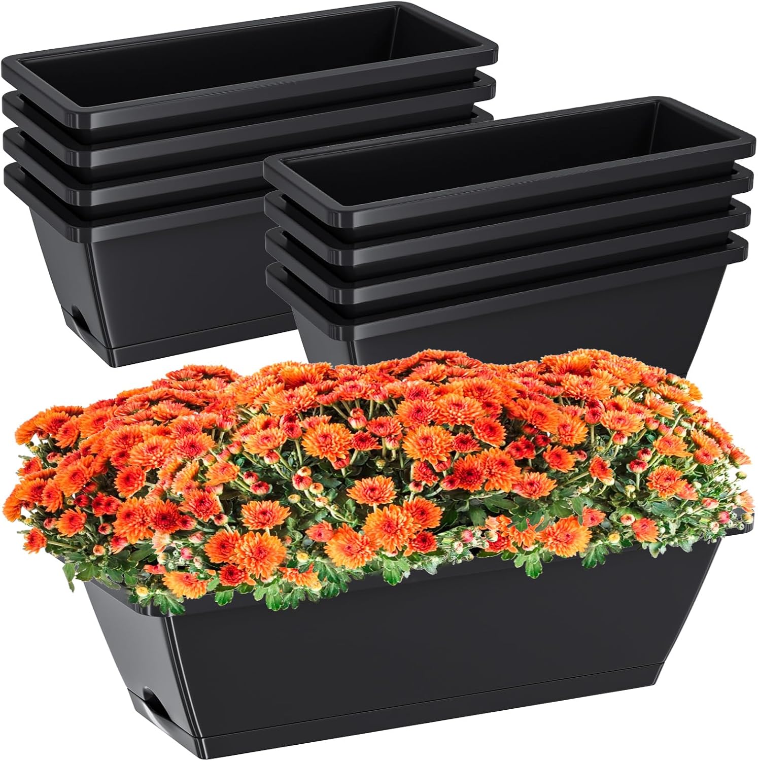 Amazon.com : Planter Boxes for Domestic Gardening 8 Pcs, 17 Inch Long ...