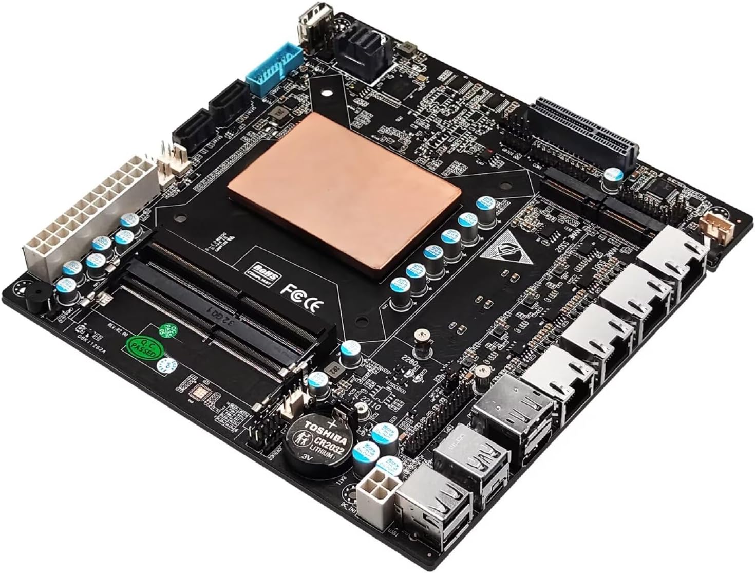 Glovary NAS Mainboard Quad Core i5-1135G7, Mini-ITX NAS Motherboard, 4 ...